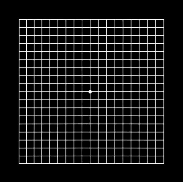 Amsler grid black